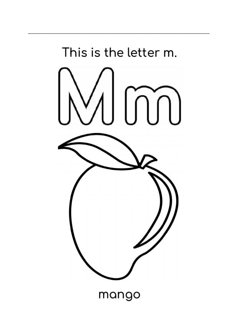This Is The Letter M | PDF