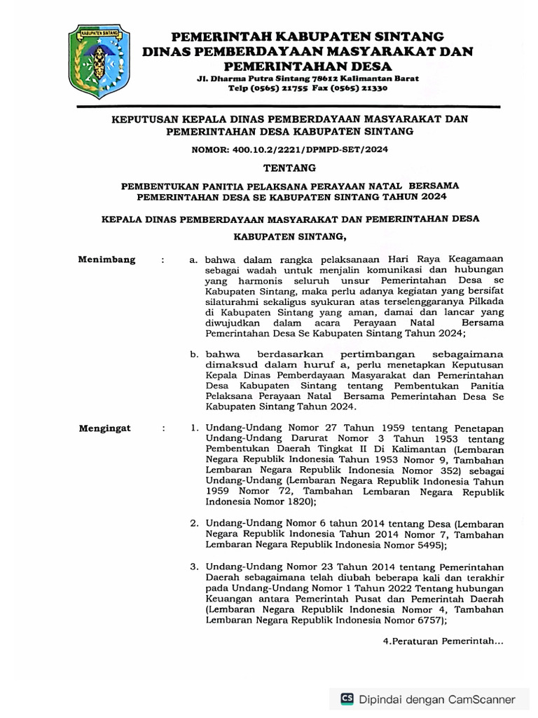 SK Panitia Natal | PDF