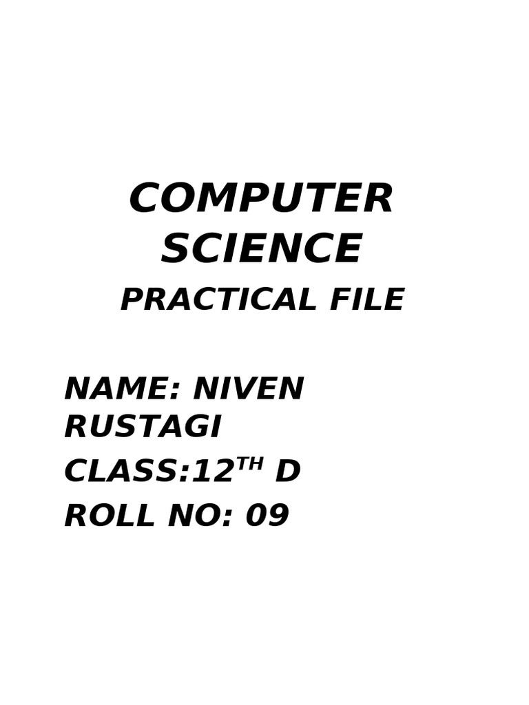 COMPUTER SCIENCE | PDF