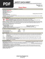 Safety Data Sheet: CIF Disinfectant Floor Cleaner | PDF | Occupational ...