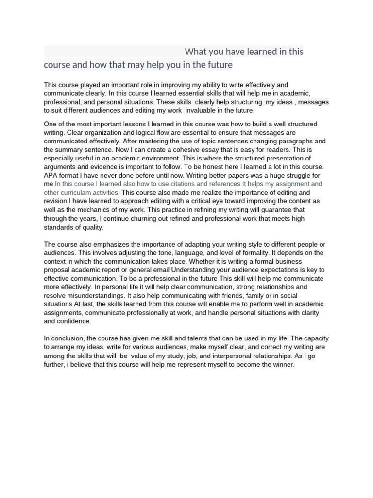 Extra Assignment | PDF | Communication | Editing