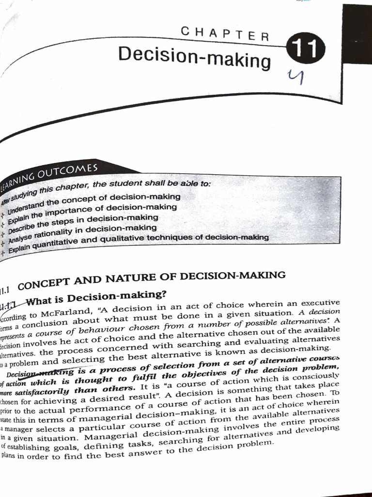 1 Decision-Making Important Topics | PDF | Decision Making | Rationality