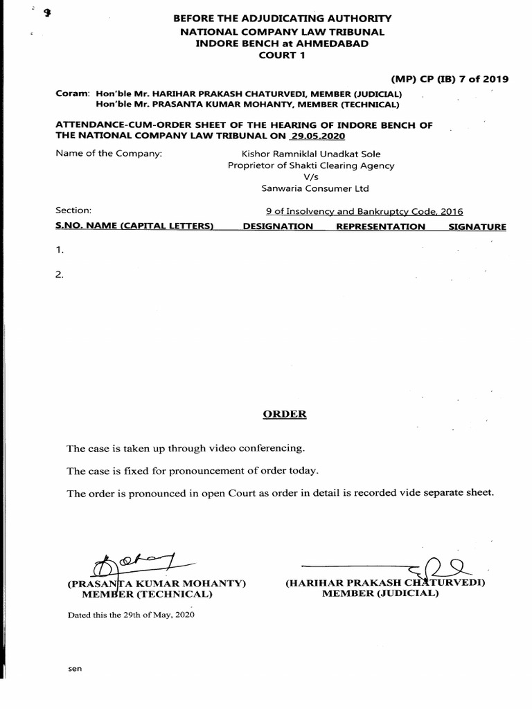 20 06 03 Cirp Initiation Order | PDF