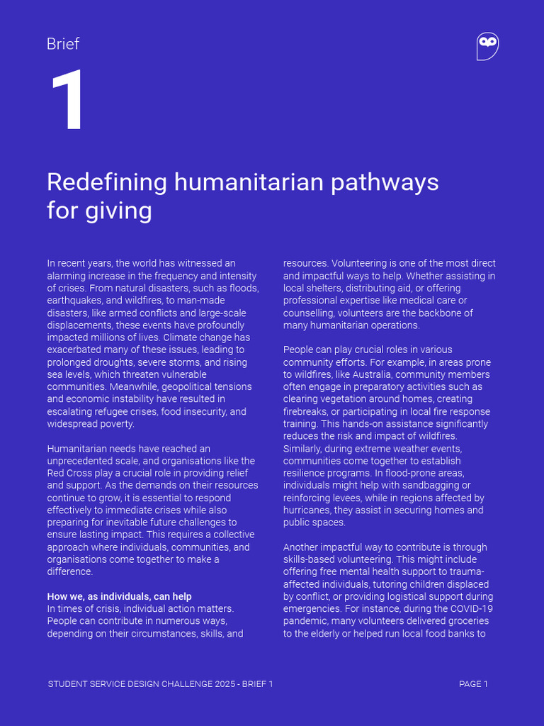 SSDC2025 Brief 01 Red Cross | PDF | American Red Cross | Volunteering