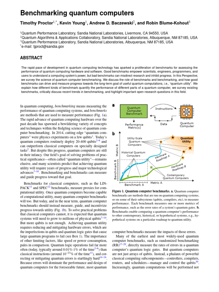 Benchmarking quantum computers | PDF | Quantum Computing | Computing Benchmarking quantum computers | PDF | Quantum Computing | Computing