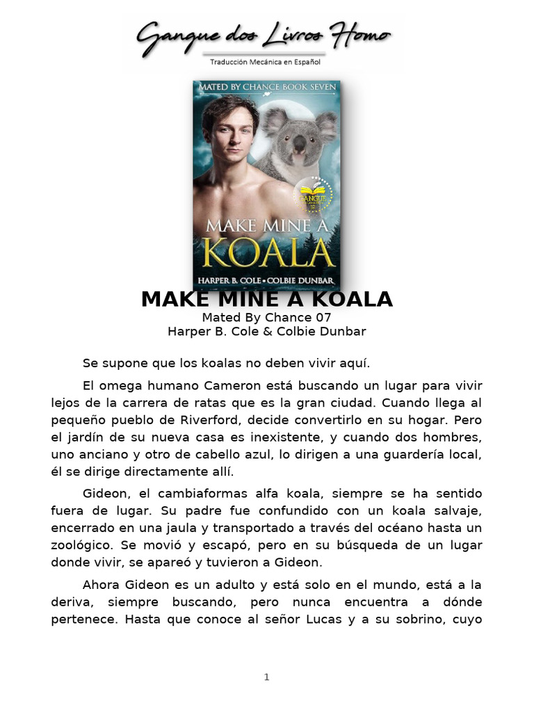 Apareado por Casualidad 07 - TM Español GLH 2024 | PDF | Coala | Unicornio