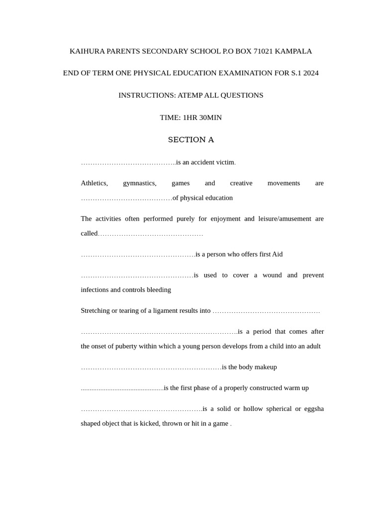 s.1 pe Document | PDF