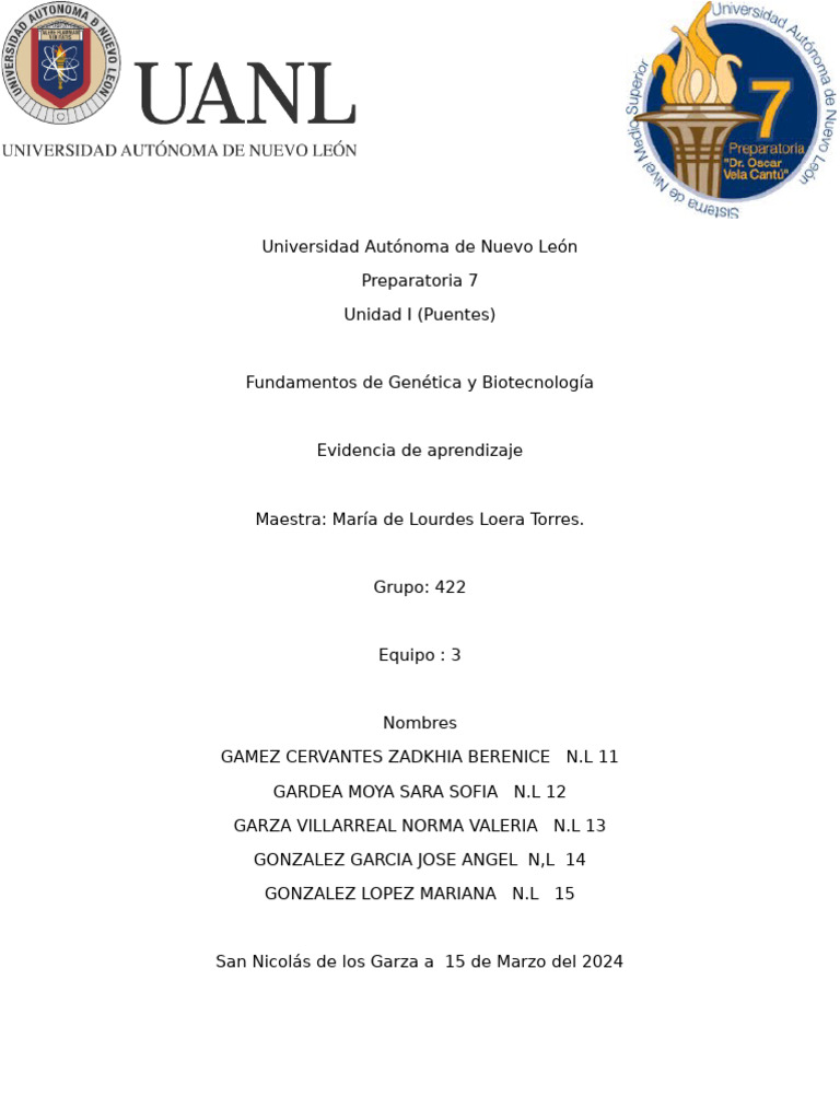 FGyB Ev2 Eq3 | PDF | Mutación | Gene