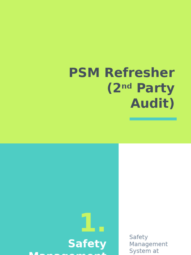 PSM Refresher | PDF | Safety | Occupational Safety And Health