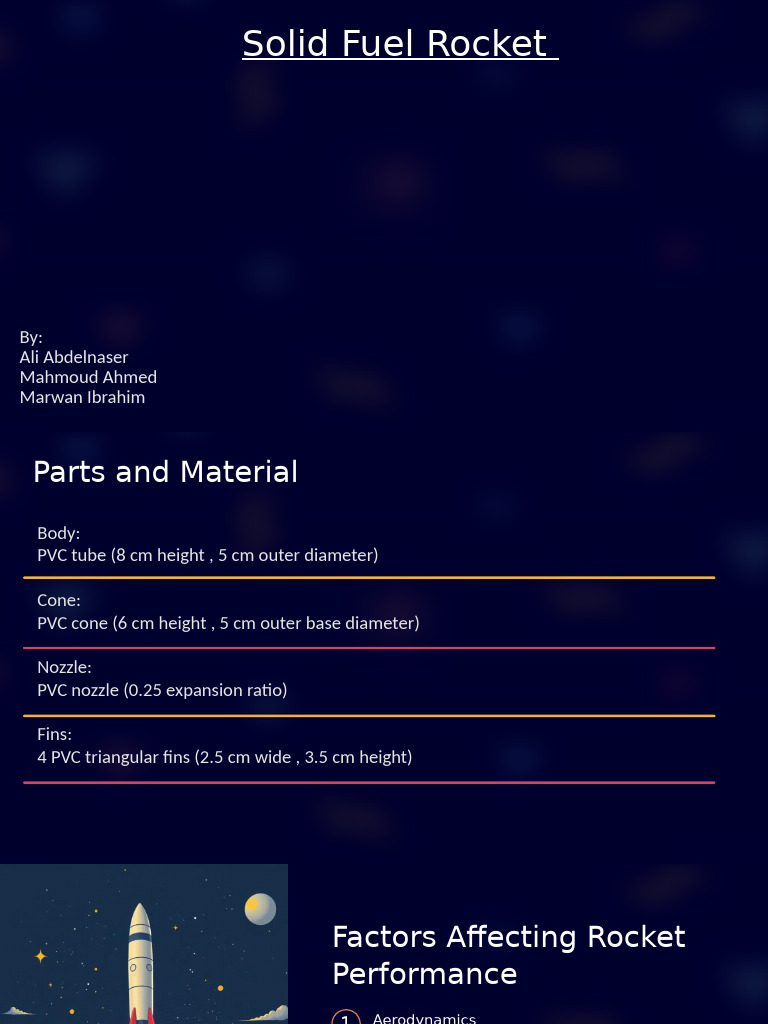 Solid Fuel Rocket Design Guide | PDF