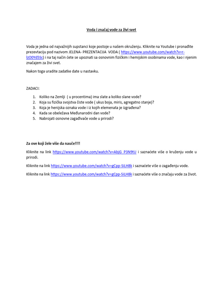 Lekcija-5-Voda-i-značaj-vode-za-živi-svet-min | PDF