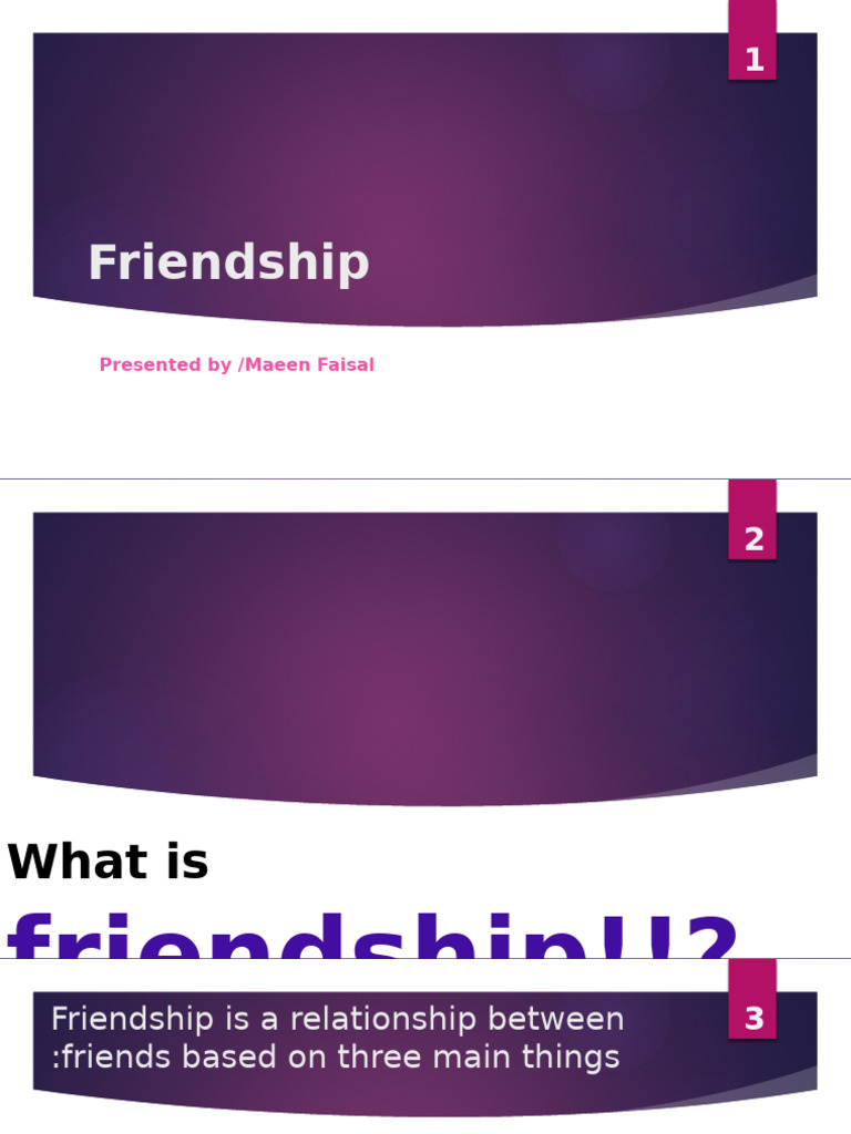 Friendship | PDF