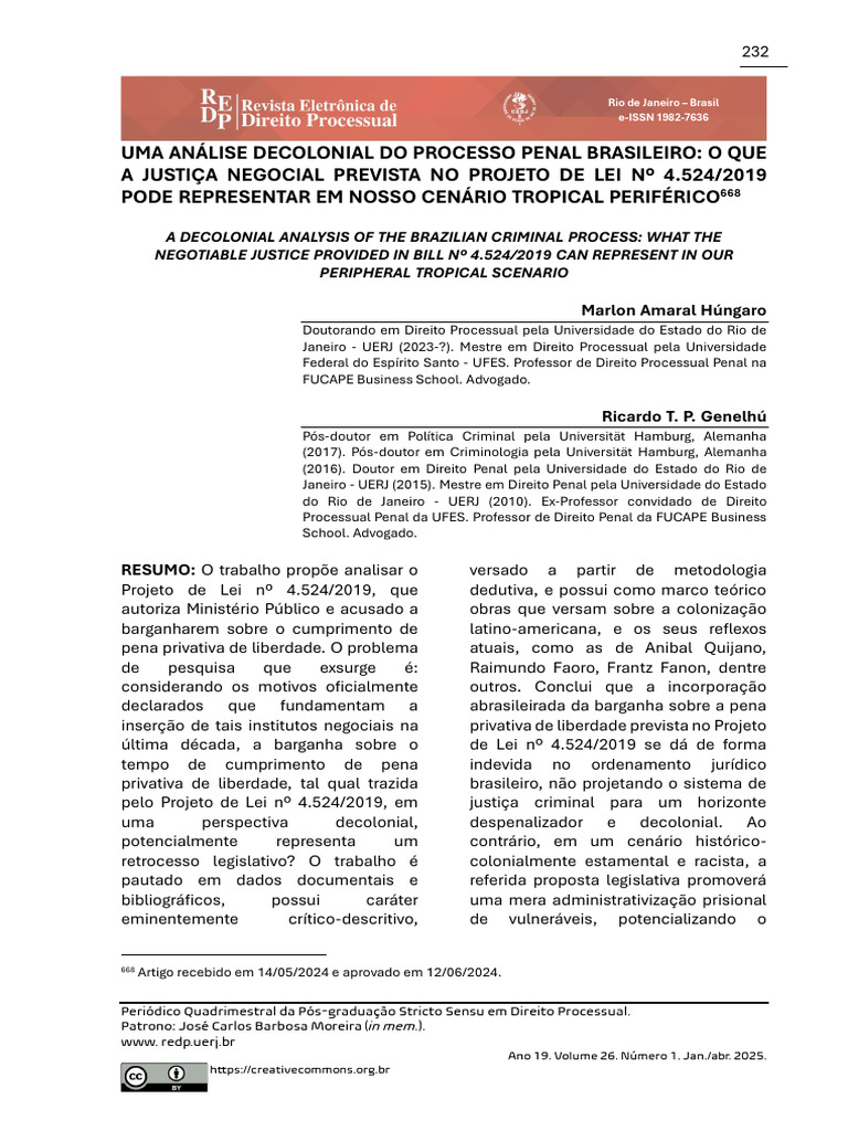 16 +Marlon+Amaral+Húngaro | PDF | Colonialismo | Brasil