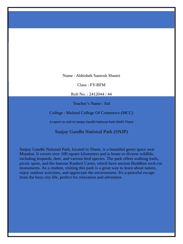 EVS Report | PDF | Owl | Trees