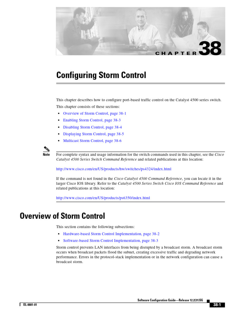 Configuring Storm Control on Catalyst 4500 | PDF | Network Switch ...