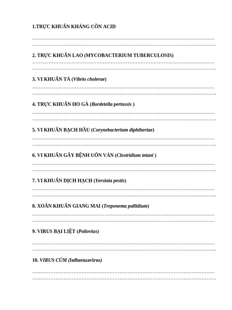 Vi sinh - KST - LT | PDF | Animal Diseases | Epidemiology