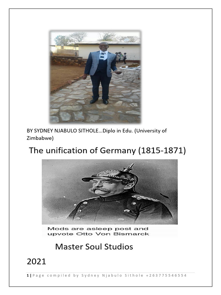Topic_6_The_Unification_of_Germany | PDF | Otto Von Bismarck | Prussia