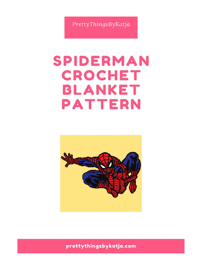 Spiderman Crochet Blanket Pattern | PDF | Crochet | Yarn