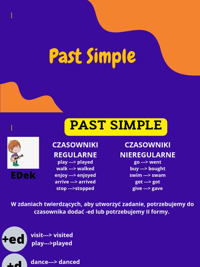 Past Simple Prezentacja | PDF