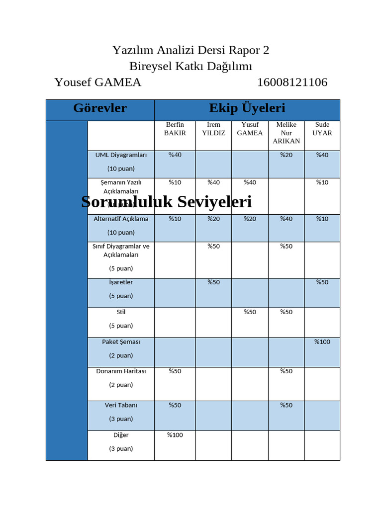 Bireysel - Katkı - Dağılımı Rapor 2 Yousef GAMEA | PDF