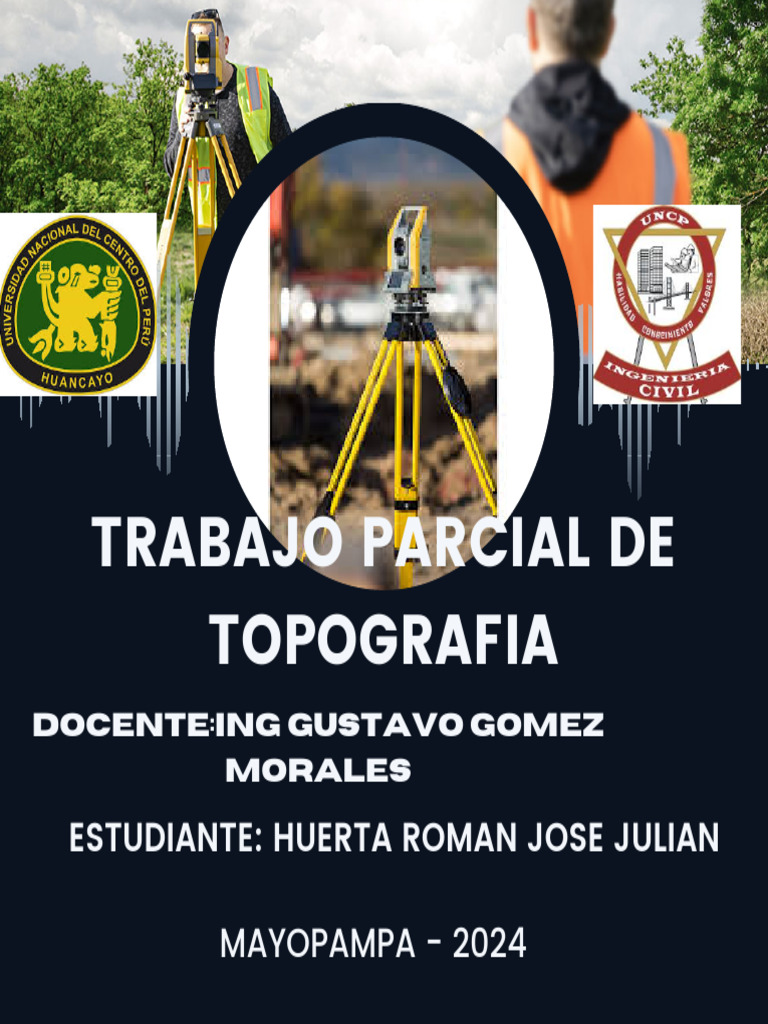 Trabajo Parcial de Topografia: Estudiante: Huerta Roman Jose Julian | PDF