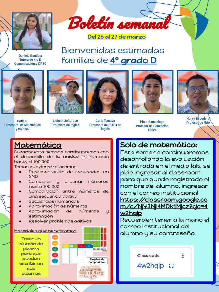 BOLETIN- 4to D - Del 25 al 27 de marzo .pptx_2_152832549 | PDF