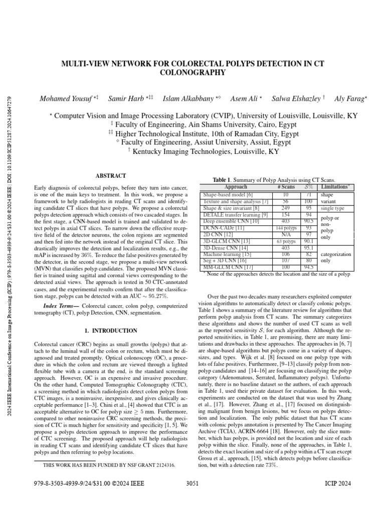 Multi-View Network For Colorectal Polyps Detection in CT Colonography | PDF | Ct Scan | Image ...