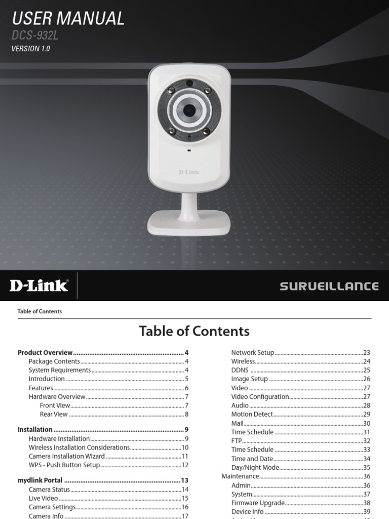 DCS 932L Manual V 1 EN UK | PDF | Computer Network | World Wide Web
