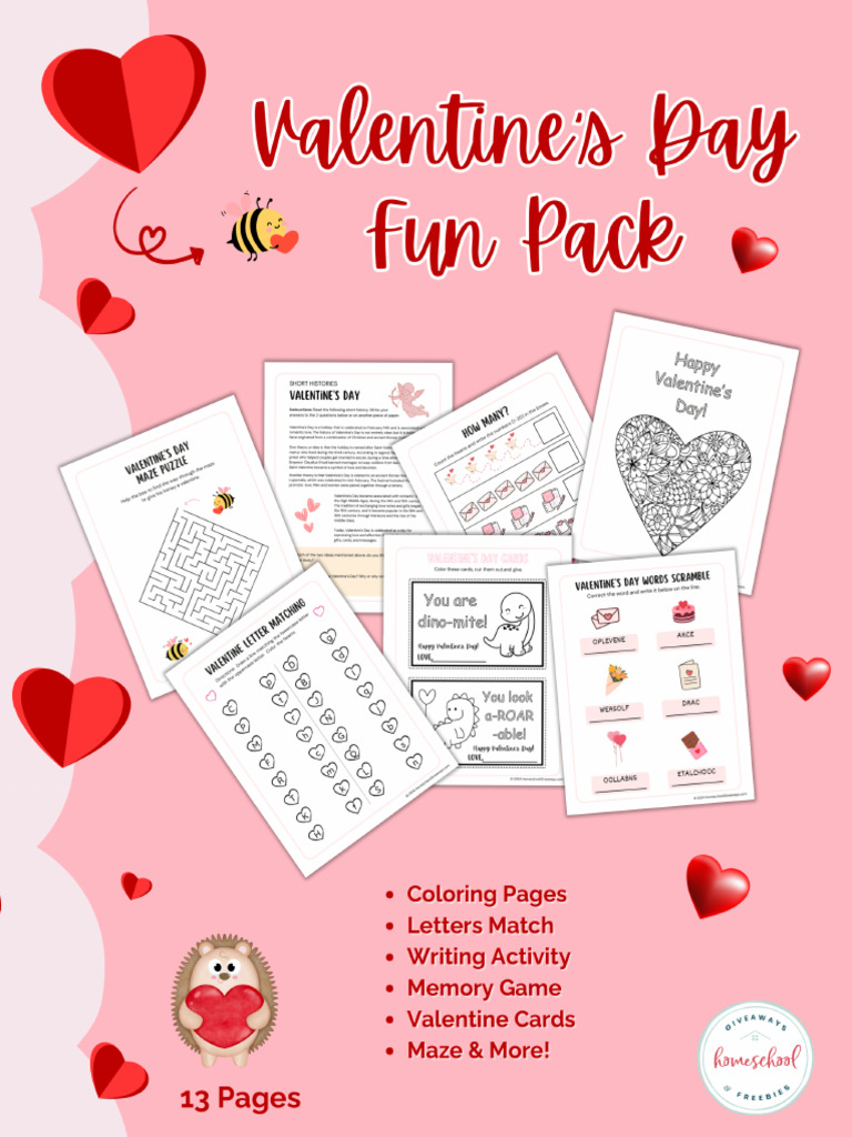Valentines Day Fun Pack | PDF