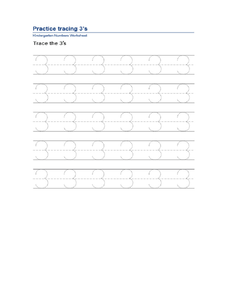 Math - Lesson 1 - Numbers 1, 2, and 3 - Worksheet 6 PDF | PDF