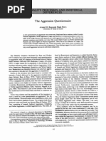 Buss Perry Scale | PDF