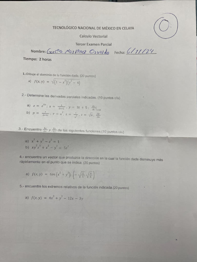 Examen 3er Parcial | PDF