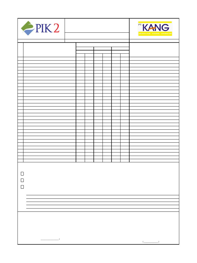 Form Checklist - PIK 3 - MSR | PDF