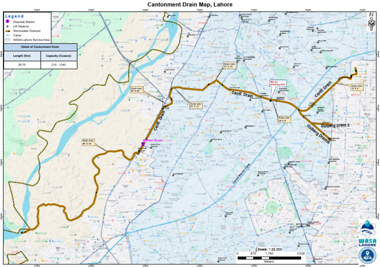 Lahore Drainage Map | PDF
