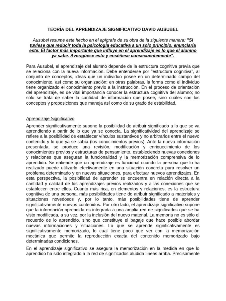 Aprendizaje Pdf Aprendizaje Cognición