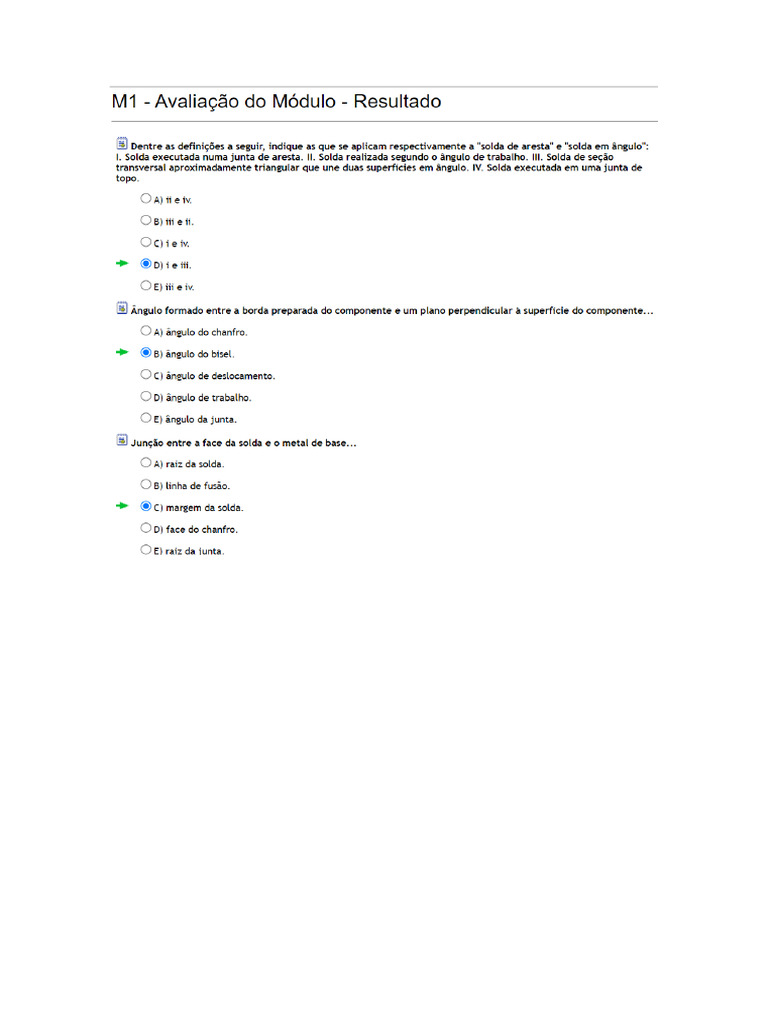 Prova Módulo 1 | PDF