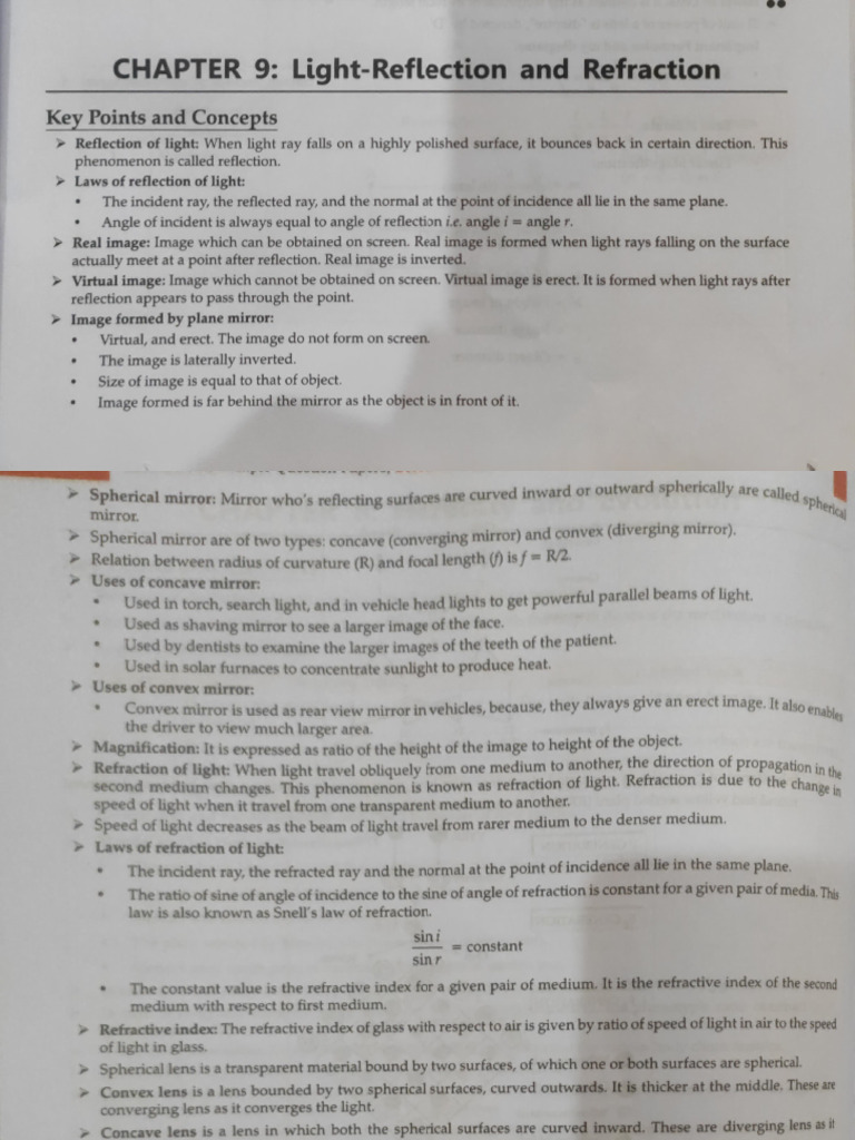 Light: Reflection & Refraction Basics | PDF | Alternating Current | Mirror