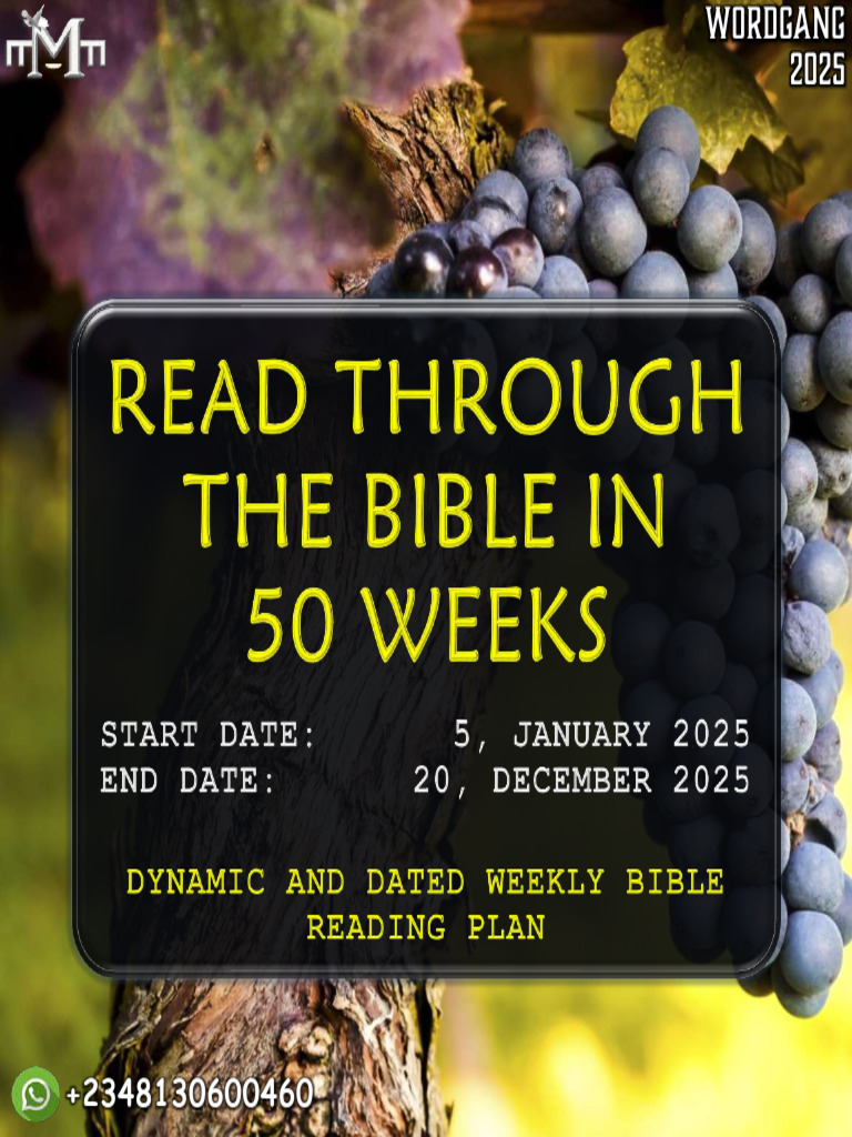 2025 Bible Reading Plan | PDF | God | Religious Belief And Doctrine