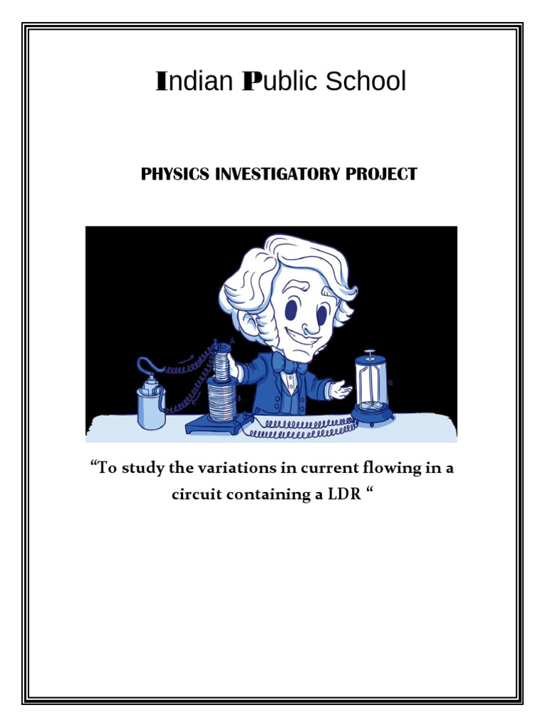 physics project 1 | PDF | Electrical Resistance And Conductance ...