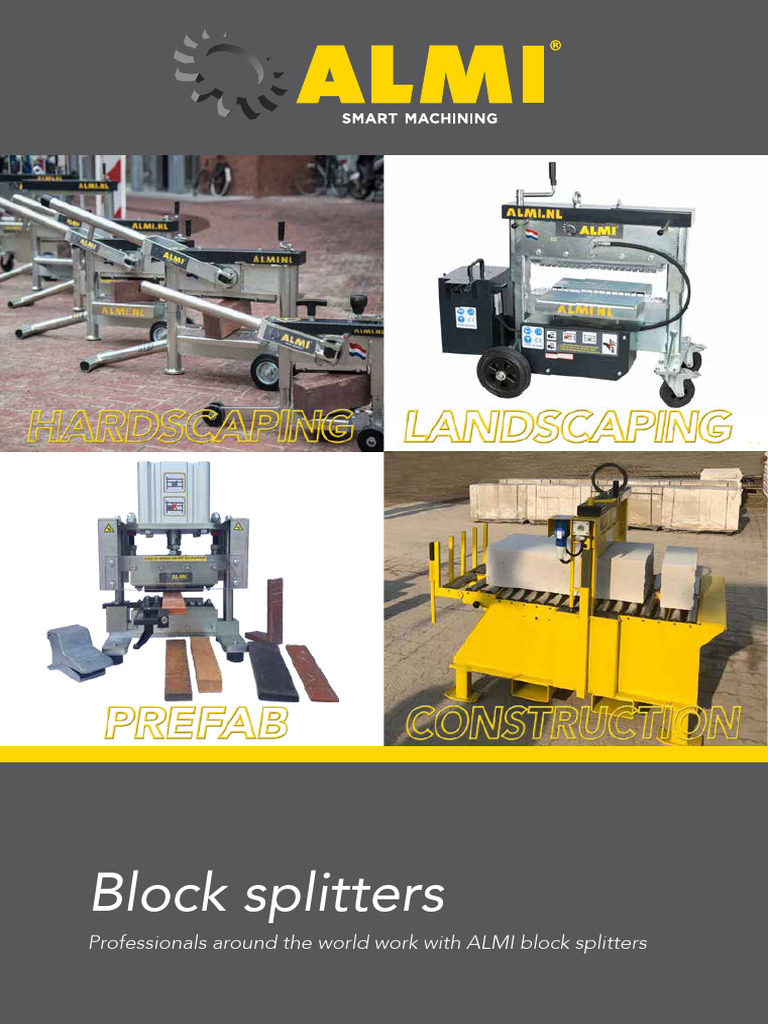 brochure-almi-block-splitter | PDF | Pendulum | Concrete