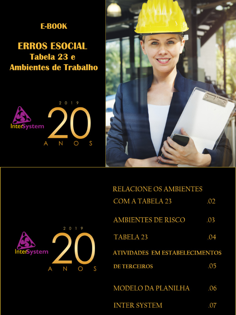 Book Erros Esocial - Riscos Ambientais | PDF