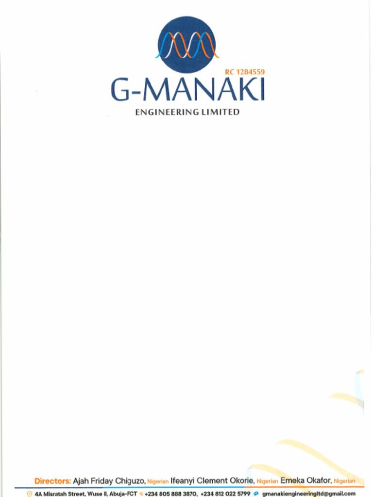 g Manaki Letterhead | PDF