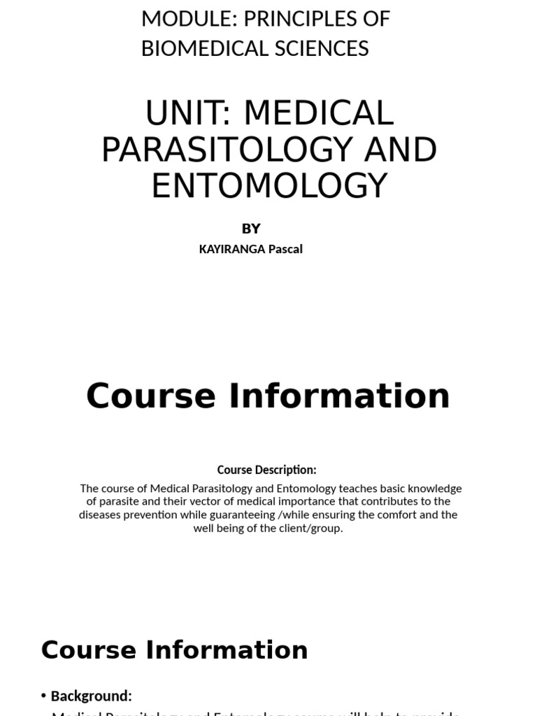 Gnu 2023 Updated Medical Parasitology and Entomology | PDF | Parasitism | Microbiology