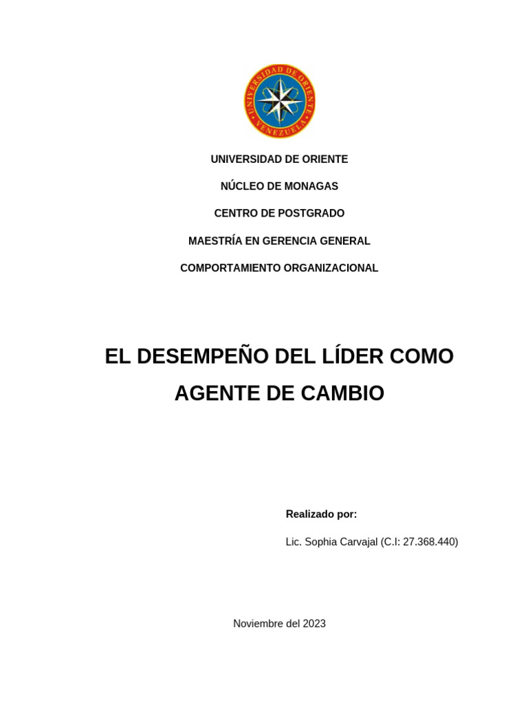 El Lider Como Agente de Cambio | PDF | Liderazgo | Elon Musk