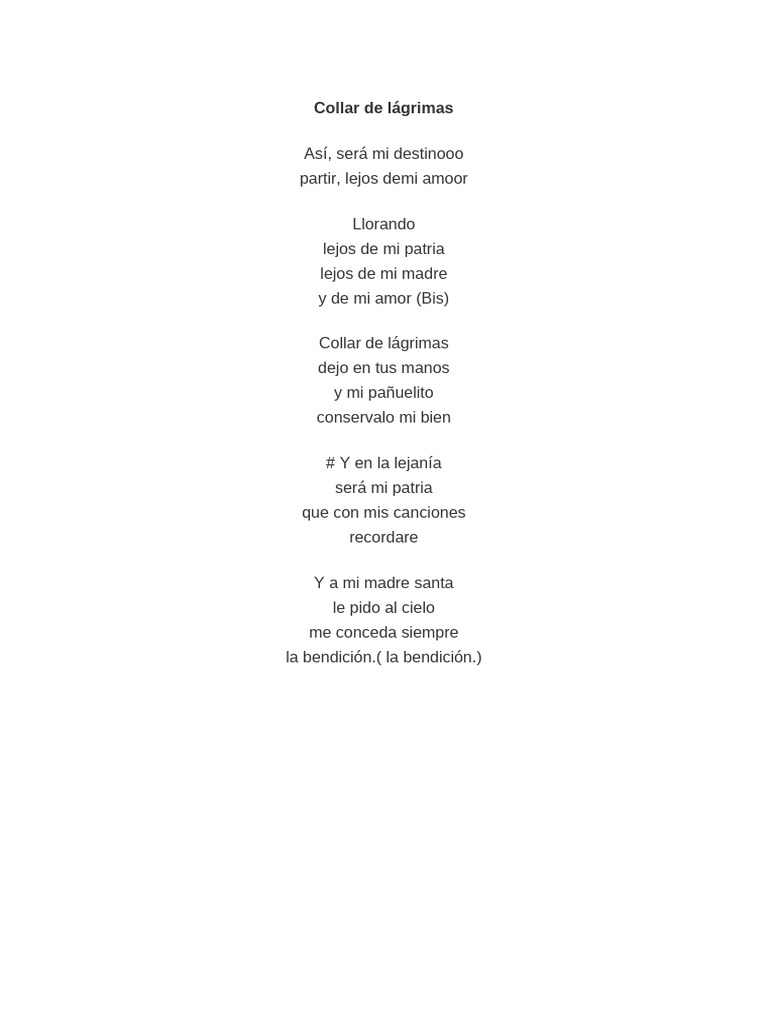 Tipos de lettas en canciones de amor | PDF | Amor