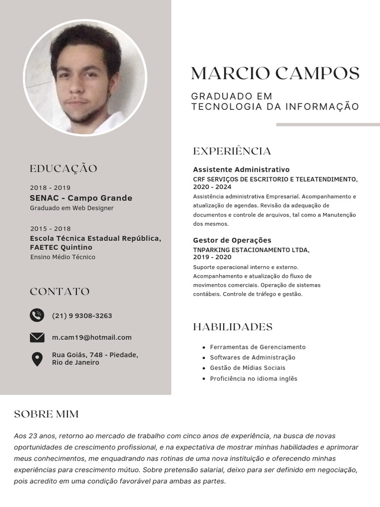 Curriculo Marcio | PDF