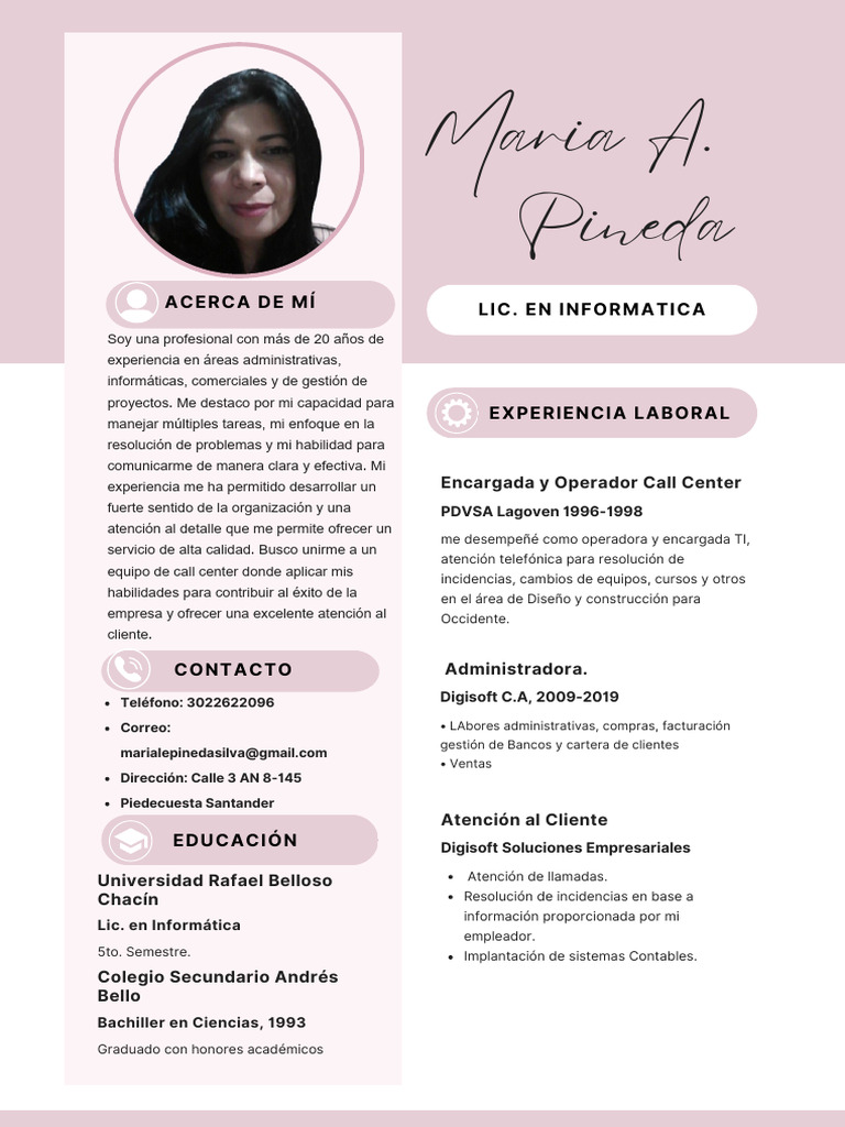 CV MARIA ALEJANDRA PINEDA | PDF