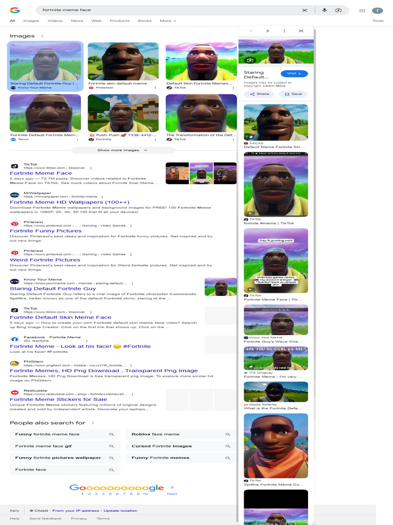 Fortnite Meme Face - Google Search | PDF | Cyberspace | Internet
