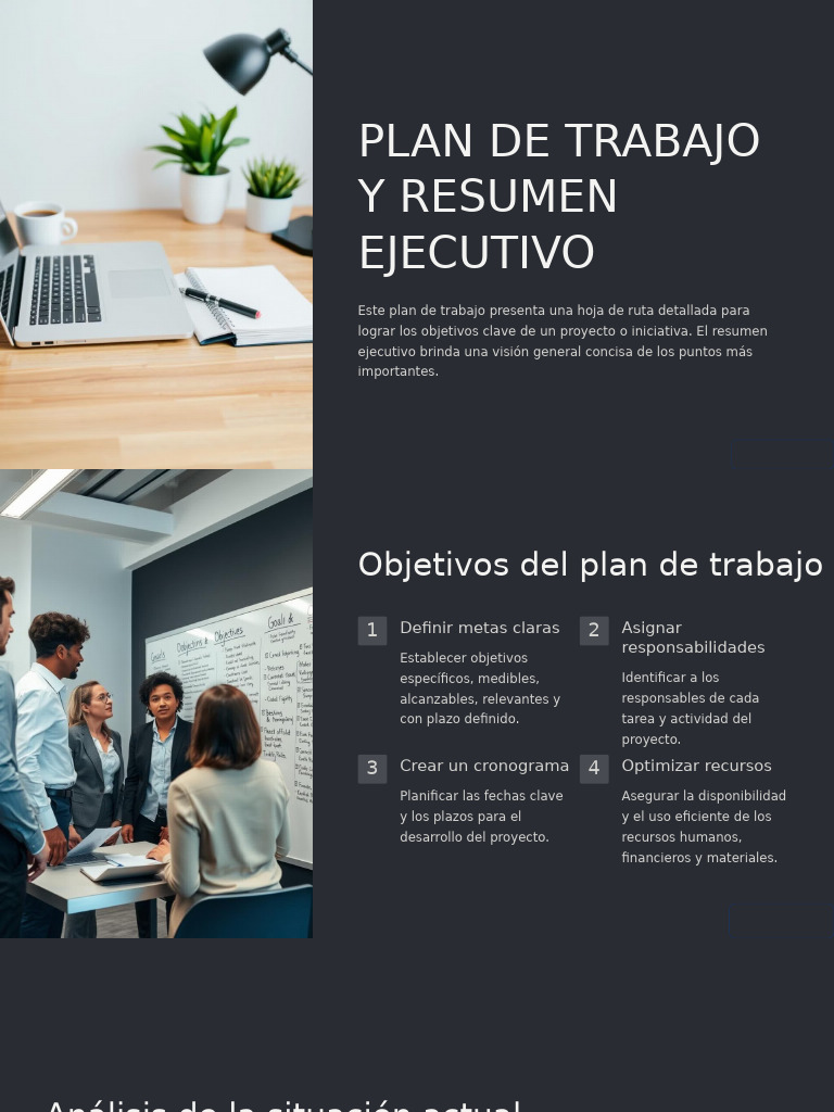 Plan de Trabajo Ejecutivo Detallado | PDF | Planificación | Gestión de ...