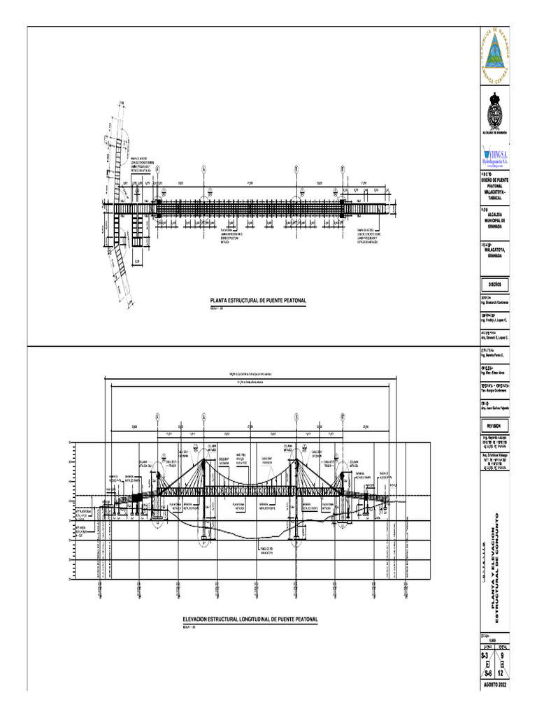 S-3 Planta y Elevacion Estructural | PDF